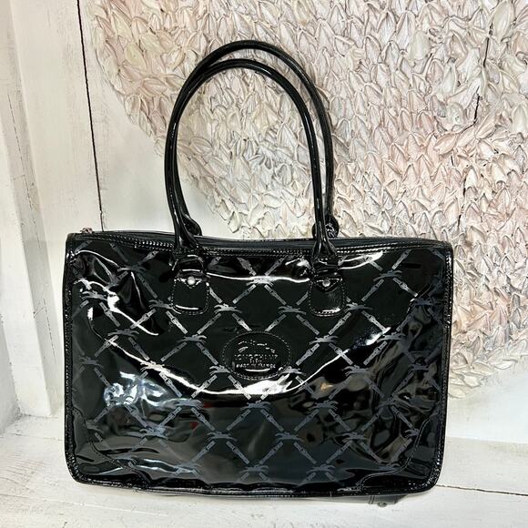 Longchamp | Bags | Nwot Longchamp Patent Leather Double Top Handle ...